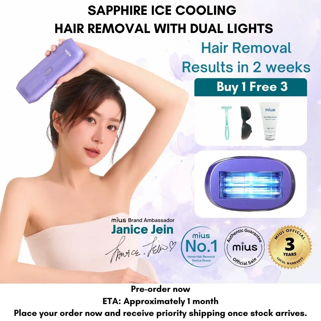 Mius Dual Tube IPL Hair Removal Device – Painless & Safe